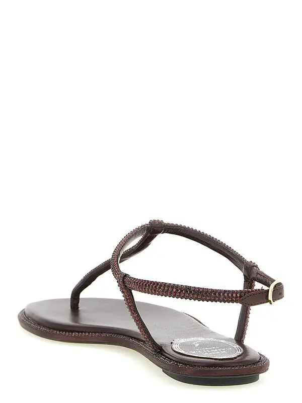 Rene Caovilla Diana Sandals - Brown