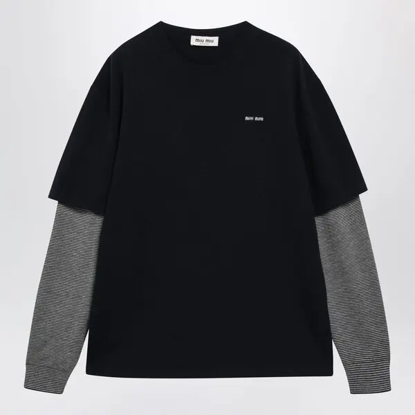 Miu Miu Wool And Cashmere Sweater - Blue
