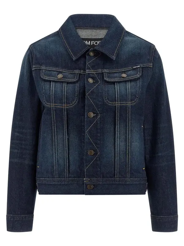 TOM FORD Japanese Denim Jacket - Blue