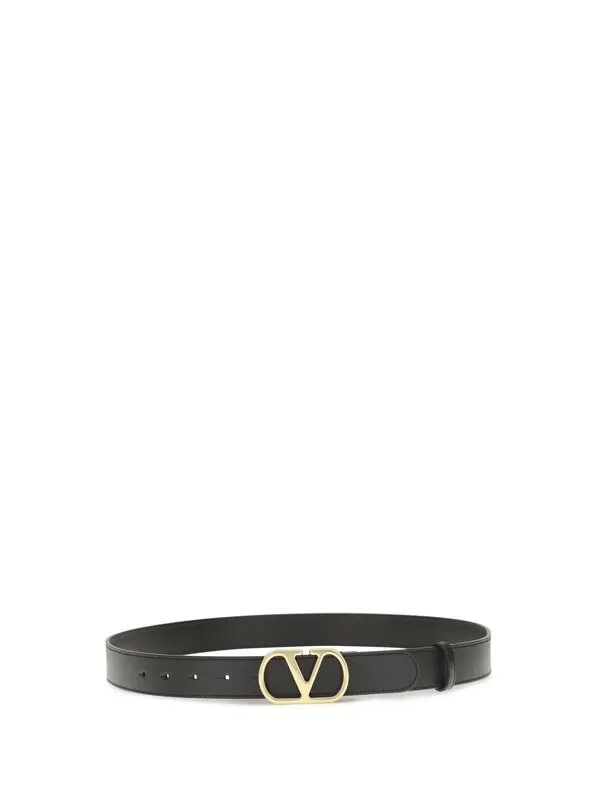 Valentino Garavani Vlogo Signature Leather Belt