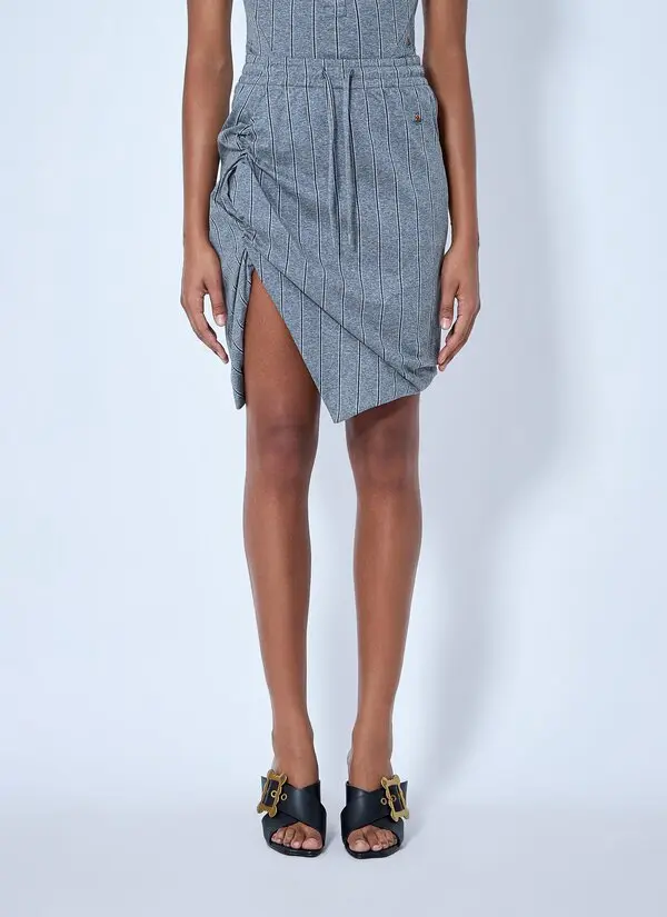 VIVIENNE WESTWOOD Mini Side Panther Skirt - Gray