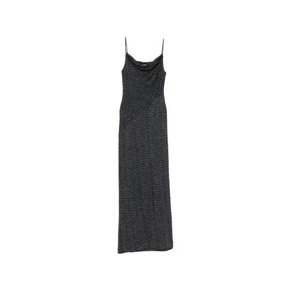 Missoni Zigzag Knit Evening Dress - Blue