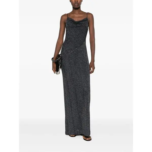 Missoni Zigzag Knit Evening Dress - Blue