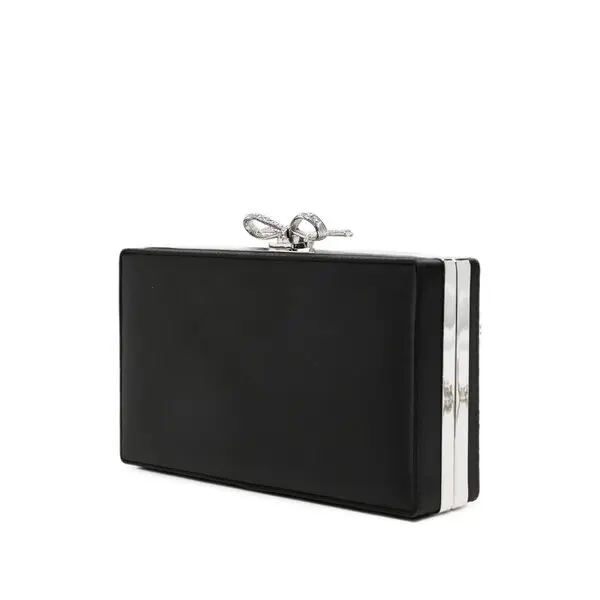 SELF-PORTRAIT Crystal Embellished Box Clutch Bag