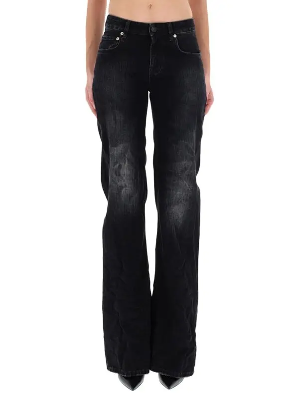 Balenciaga Wide Leg Pants - Black