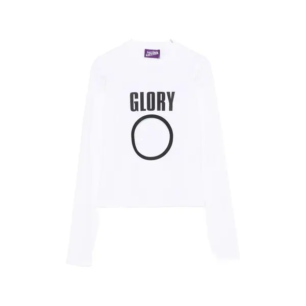 JEAN PAUL GAULTIER Long Sleeve Cut-out T-shirt - White