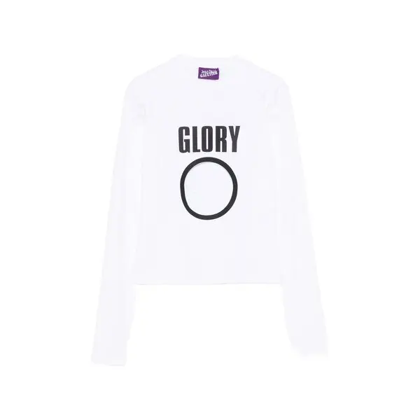 JEAN PAUL GAULTIER Long Sleeve Cut-out T-shirt - White