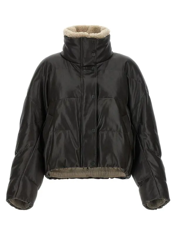 Brunello Cucinelli Padded Leather Jacket