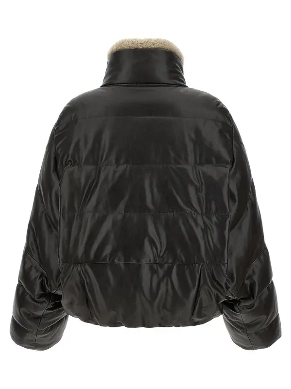 Brunello Cucinelli Padded Leather Jacket