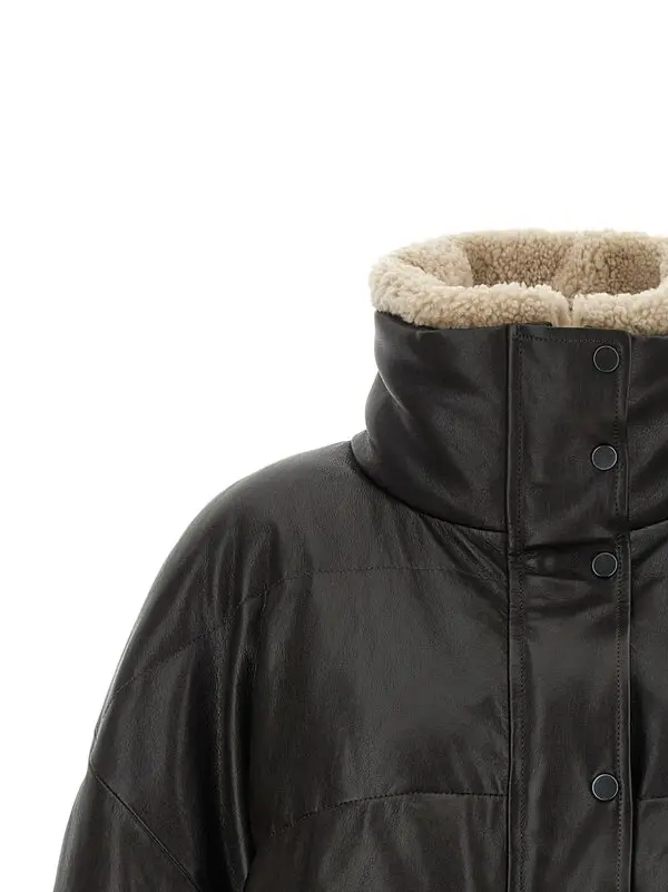 Brunello Cucinelli Padded Leather Jacket