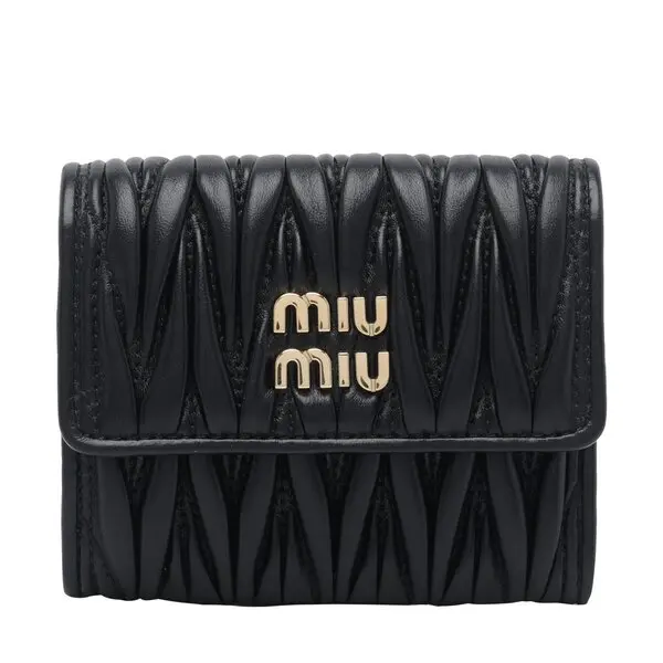Miu Miu Logo Matelasse' Wallet
