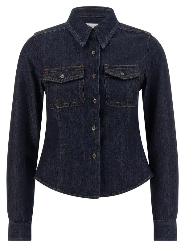 Dries Van Noten Cellie Den Shirt - Blue