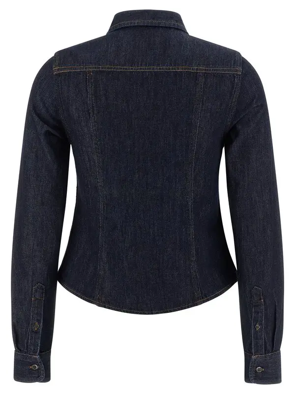Dries Van Noten Cellie Den Cotton Denim Shirt