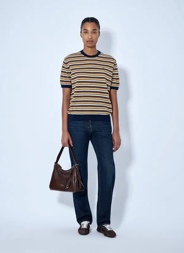 Prada Striped Knit T-shirt