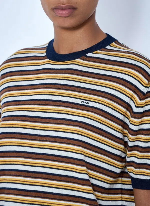 Prada Striped Knit T-shirt