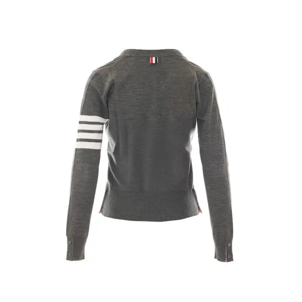 Thom Browne Relaxed Fit 4-bar Cardigan - Gray