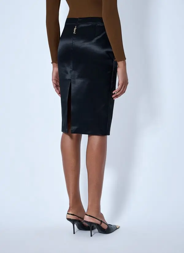 Saint Laurent Cassandre Pencil Skirt
