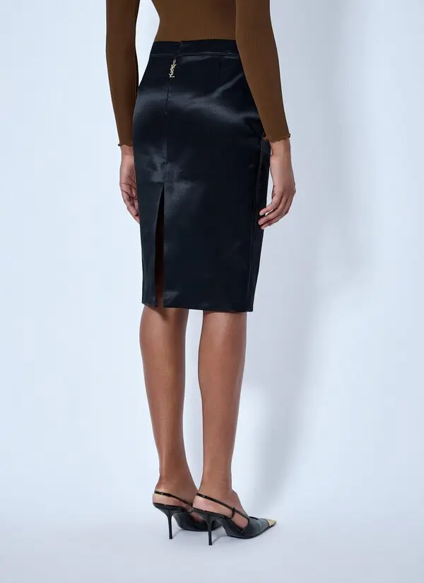 Saint Laurent Cassandre Pencil Skirt
