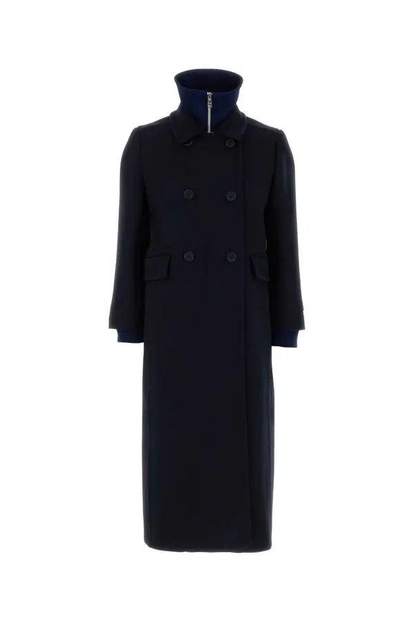 Prada Navy Wool Coat