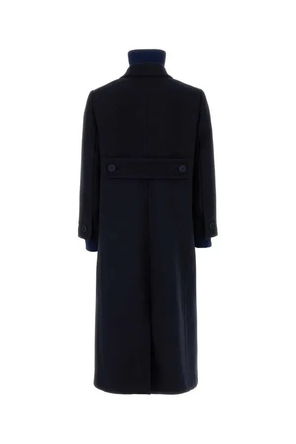 Prada Navy Wool Coat