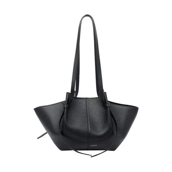 Yuzefi Calf Leather Shoulder Bag - Black