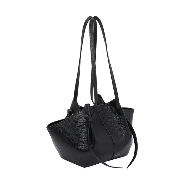 Yuzefi Calf Leather Shoulder Bag - Black