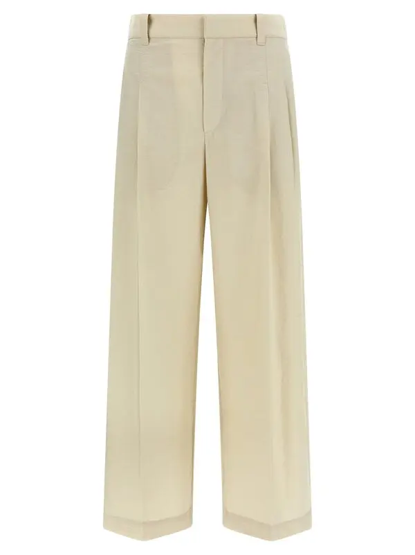 Brunello Cucinelli Cotton Trousers - White