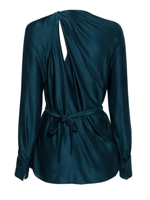 Victoria Beckham Draped Blouse - Black