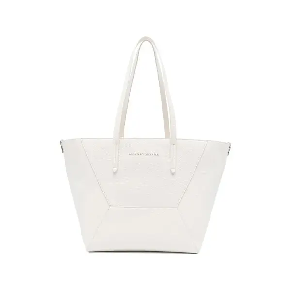 Brunello Cucinelli Neutrals Tote Bags - Cream
