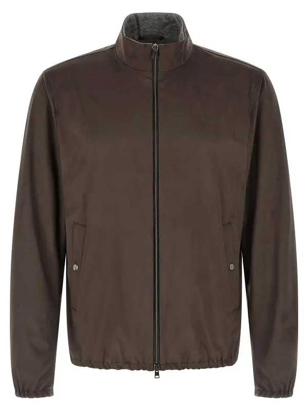 Herno Suede Effect Jacket
