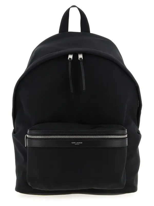 Saint Laurent Technical Fabric Rucksack - Black