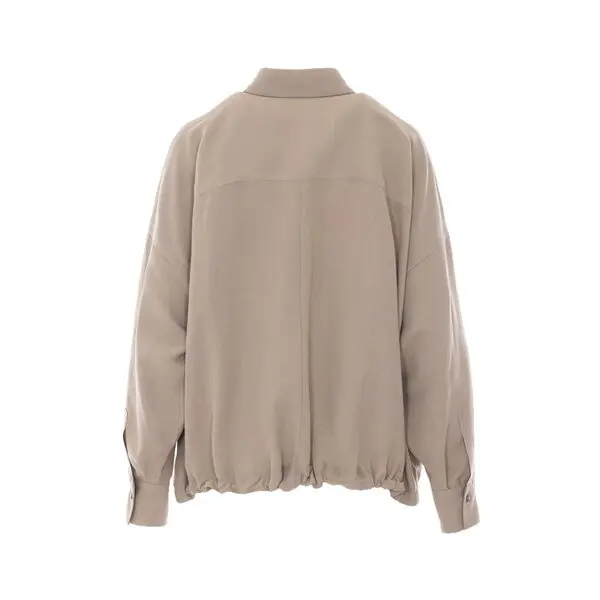 Brunello Cucinelli Viscose And Linen Twill Fluid Shirt