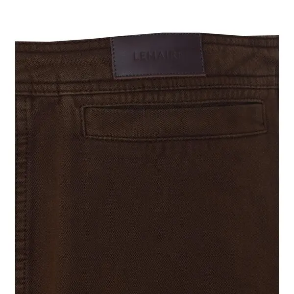 LEMAIRE Asymmetric Cotton Skirt - Brown