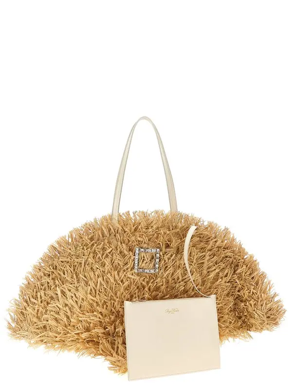 ROGER VIVIER Tres Vivier Panier Large Shopping Bag