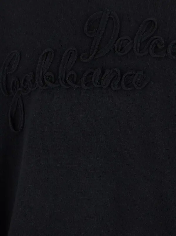 Dolce & Gabbana Logo Lettering Wool Sweater - Multicolor