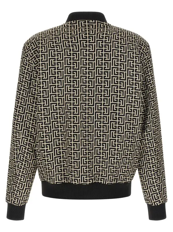 Balmain Monogram' Reversible Bomber Jacket