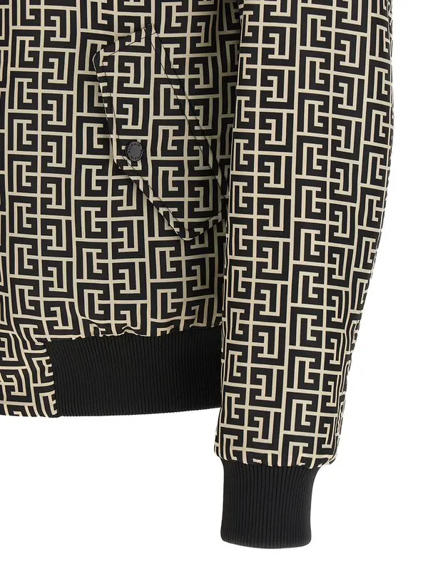 Balmain Monogram' Reversible Bomber Jacket