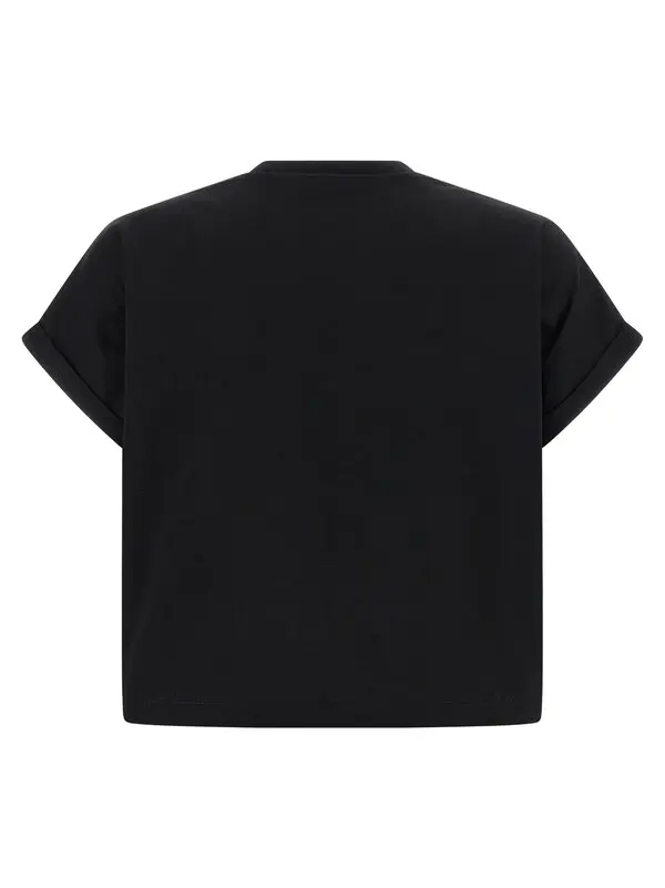 Balmain Cropped T-shirt - Black