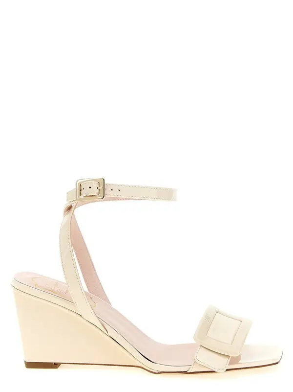 ROGER VIVIER Belle Vivier' Sandals - White