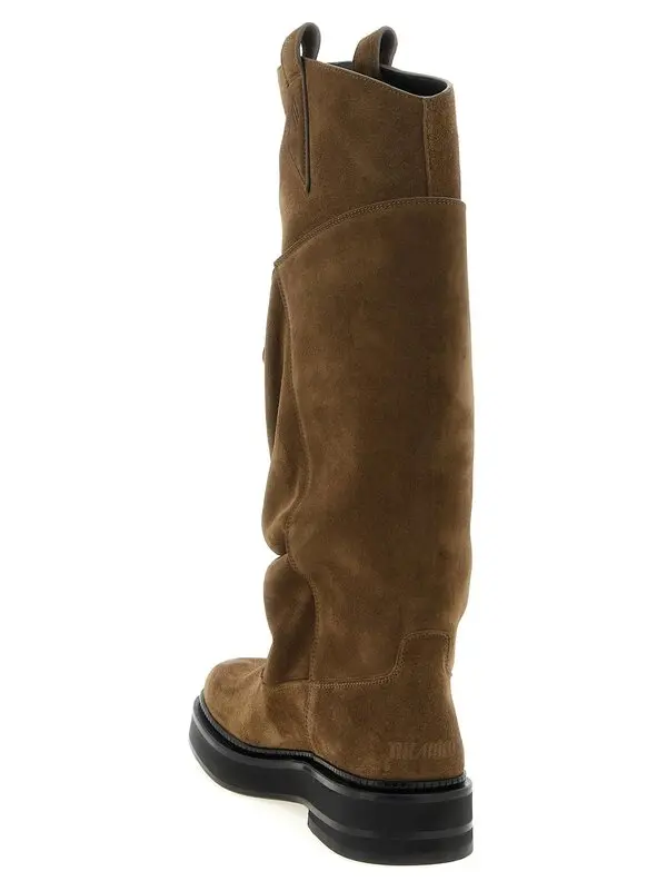 Attico Robin Passeggiata' Combat Boots - Brown