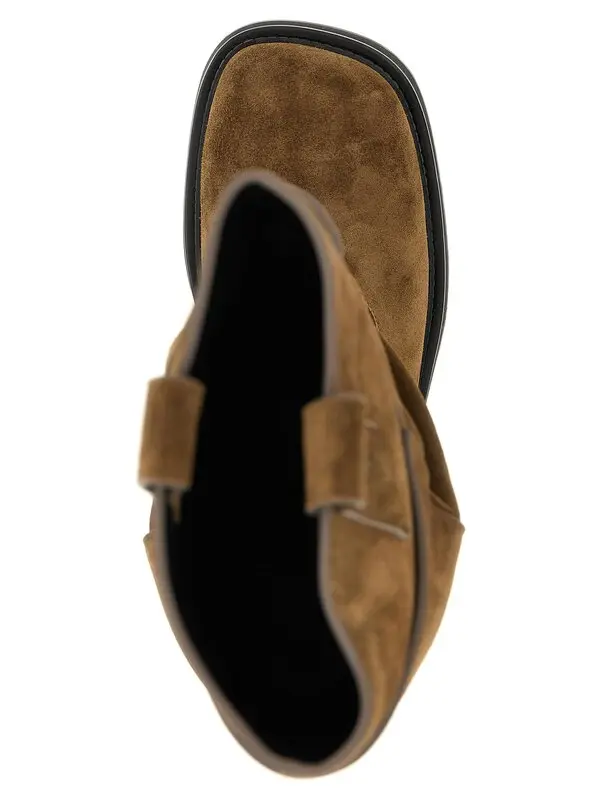 Attico Robin Passeggiata' Combat Boots - Brown