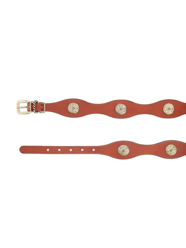 Etro Leather Belt - Brown