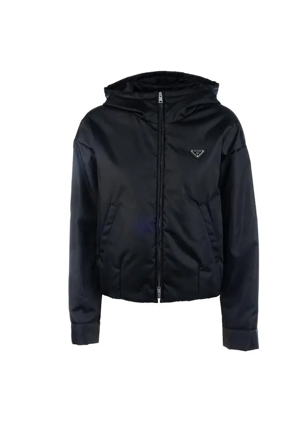 Prada Bomber Jacket With Hood - Multicolor