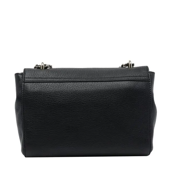 Mulberry Lily Glossy Crossbody Bag - Black