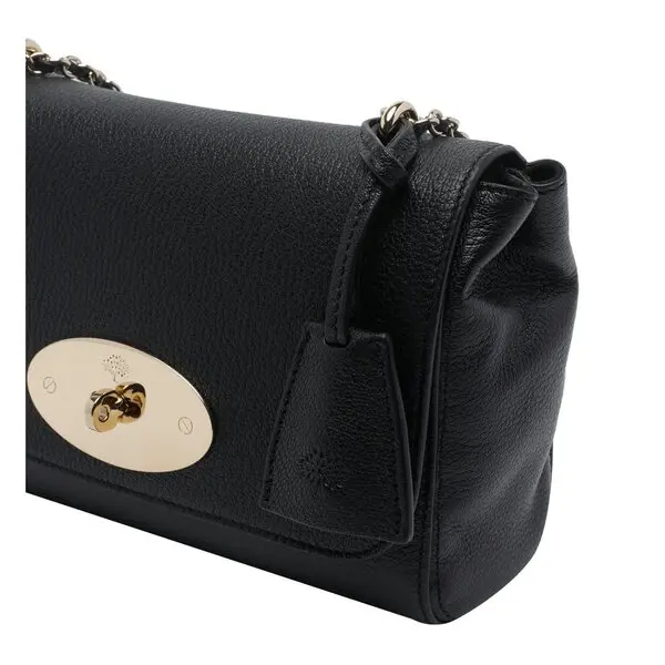 Mulberry Lily Glossy Crossbody Bag - Black