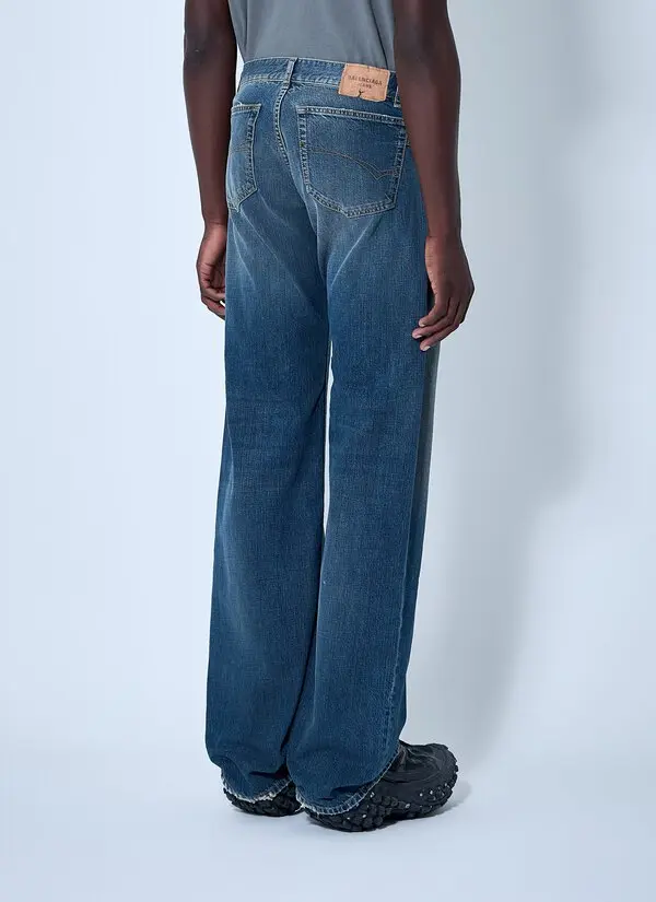Balenciaga Low Rise Jeans - Multicolor