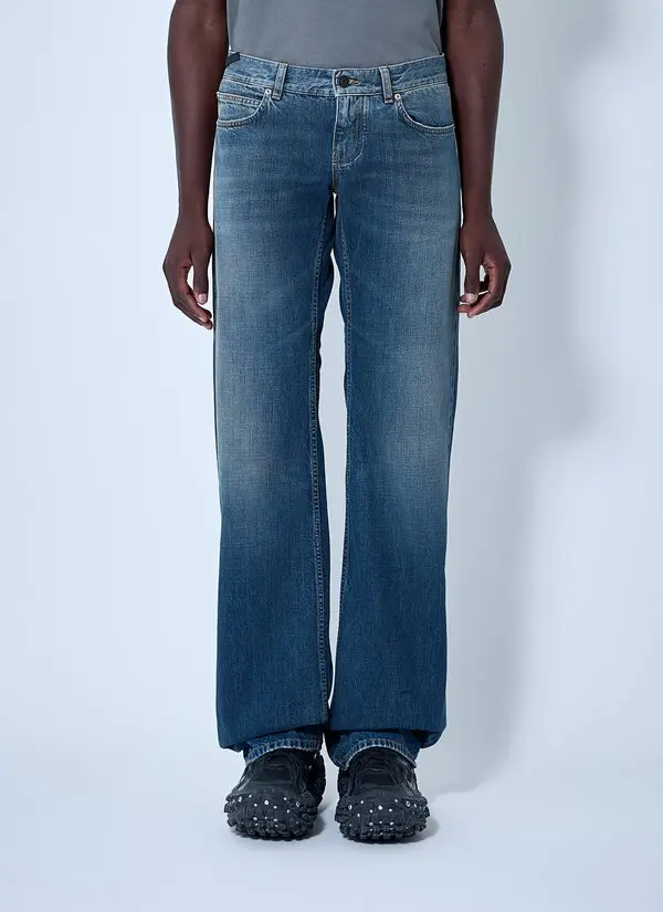 Balenciaga Low Rise Jeans - Multicolor