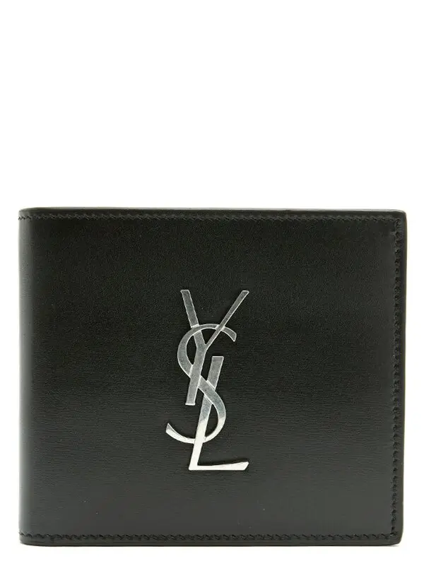 Saint Laurent Logo Wallet - Black