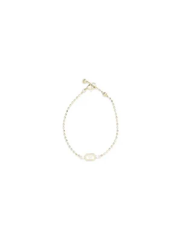 Valentino Garavani Ovalette Bracelet In Metal And Swarovski Crystals - Gold
