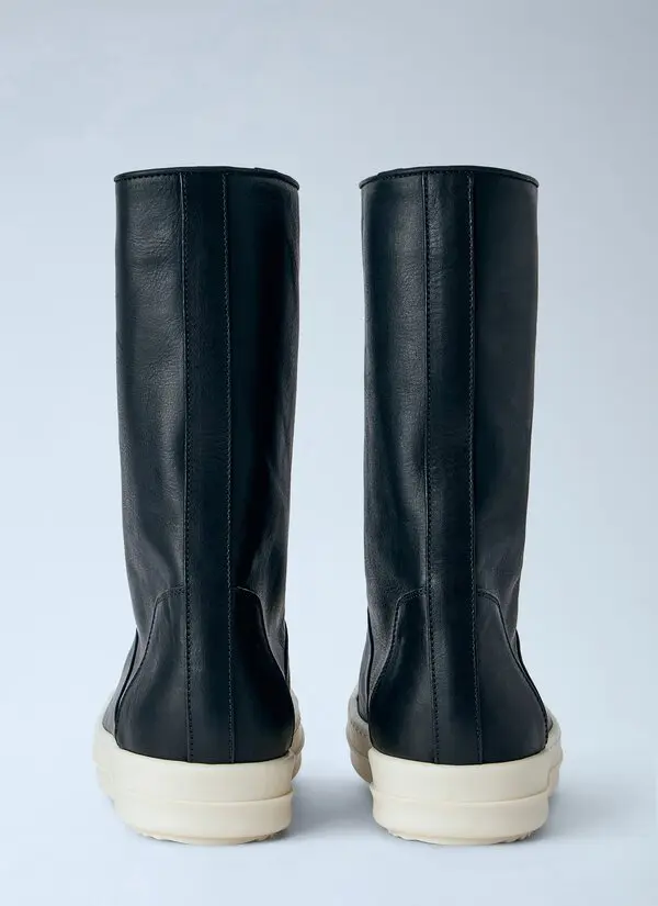 Rick Owens Tower High Leather Boots